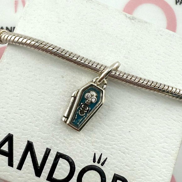 Pandora | Jewelry | Glow Dark Skeleton Casket Coffin Pandora Charm ...